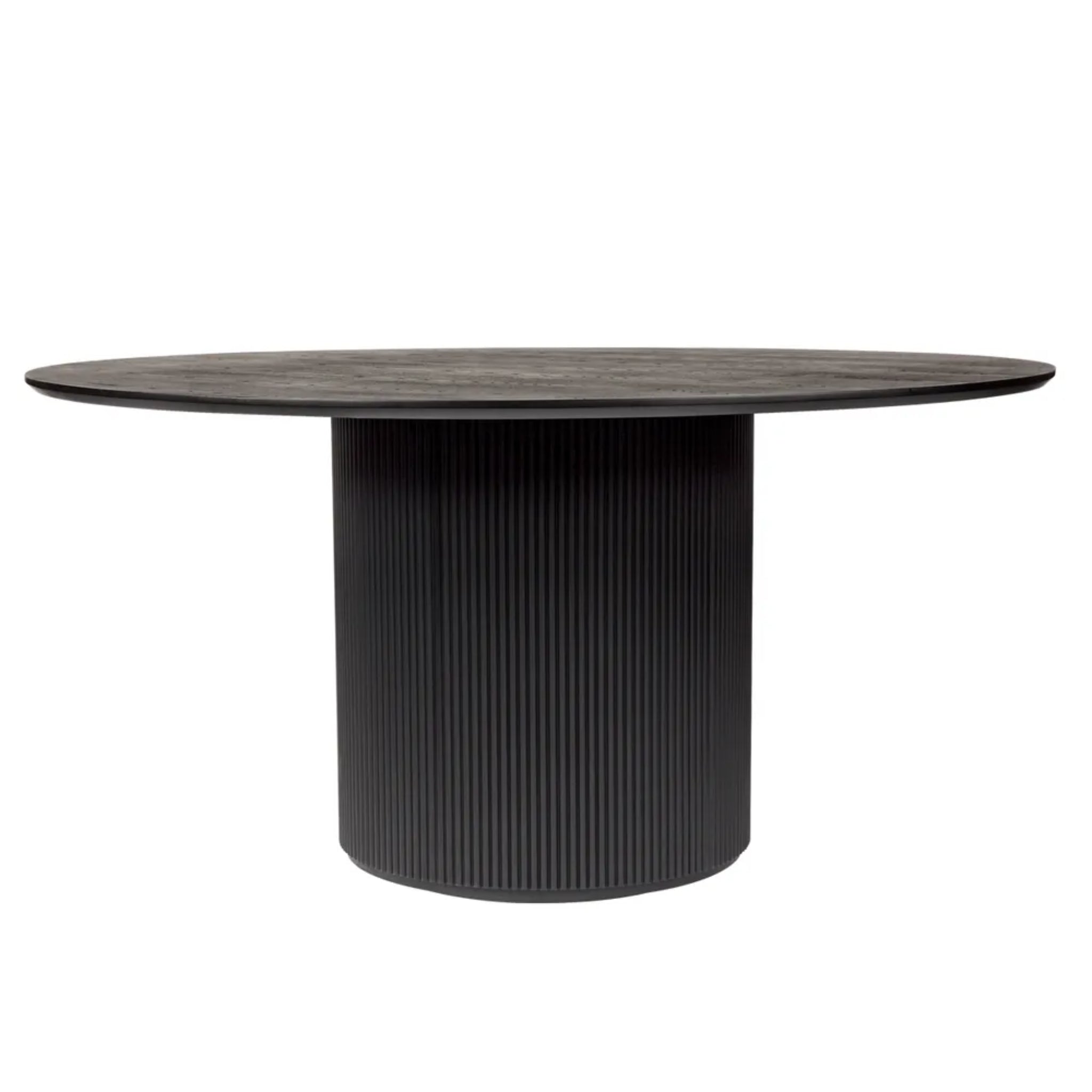 Arlo 1.5m Round Wooden Dining Table - Black – Alfresco Collective