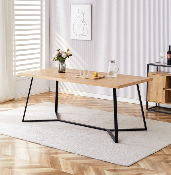 April Oak Veneer Dining Table – Alfresco Collective