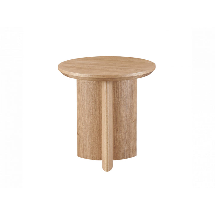 Boyd 55cm Natural Oak Wooden Side Table – Alfresco Collective