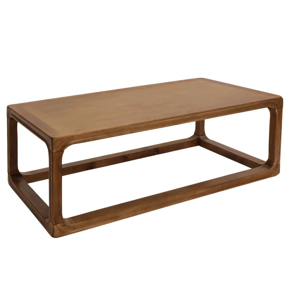 Cadie Rectangle Wooden Coffee Table - Walnut – Alfresco Collective